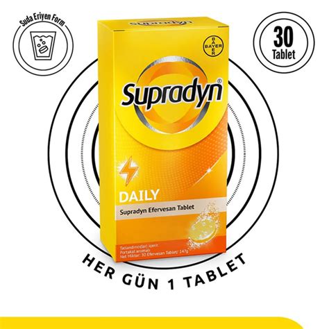 Супрадин 30 шипучих таблеток Пищевая добавка содержащая коэнзим Q10 мультивитамины и минералы