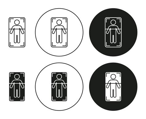 Body Scan Flat Line Icon Set Body Scan Thin Line Illustration 47624885 Vector Art At Vecteezy