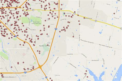 Registered Sex Offender Map Of San Antonio Area Zip Codes