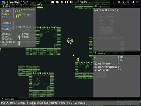 Debugger HaxeFlixel 2D Game Engine
