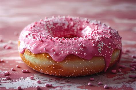 핑크 프로스팅을 곁들인 초콜릿 도넛 사진 무료 다운로드 Lovepik