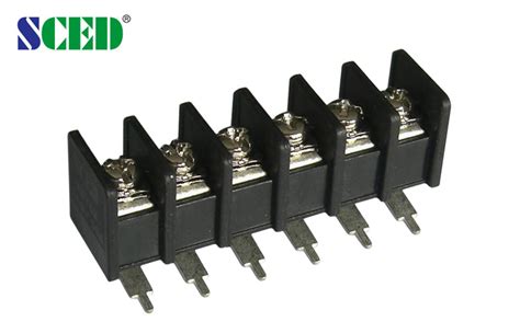7 62mm Electrical Barrier Terminal Block For 300V 15A Screw Fence Connector