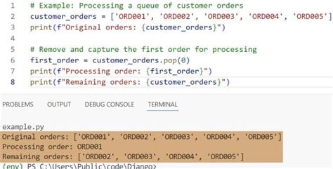 Remove First Element From List In Python