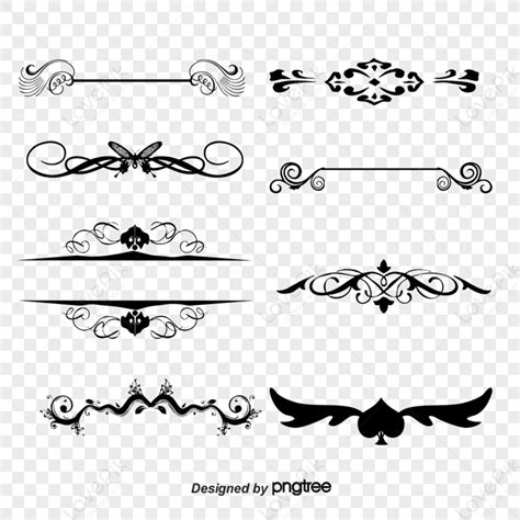 유럽식 무늬장식 소재구분자문양 Png 일러스트 무료 다운로드 Lovepik