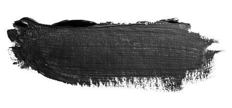 흰색 배경에 격리된 블랙 브러시 스트로크입니다 오일 페인트 추상 적 스트로크 수채화 브러시 스트로크 디자인 모형 0명에 대한