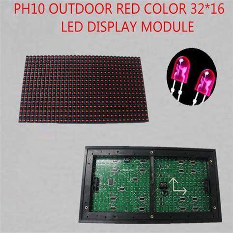High Brightness P10 Single Red Color LED Screen With Best Price Manufacturers And Suppliers