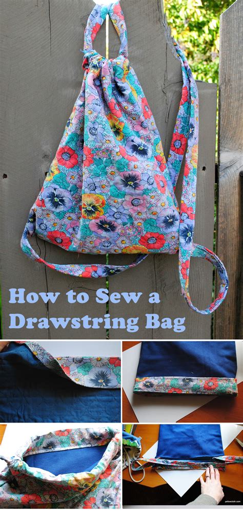 How To Sew A Drawstring Bag DIY Tutorial Ideas