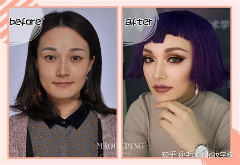 化妆前 VS 化妆后的差距居然这么大这就是化妆的重要性 知乎