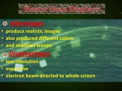 Raster Scan Display Pptx Graphics Software Computer Software And