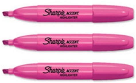 Sharpie Accent Jumbo Highlighter Chisel Tip Pink Box Of Amazon Co Uk Office Products