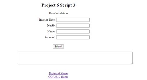 Solved Write A Web Page With A Javascript That Data