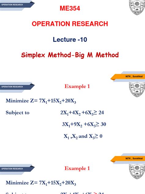 lecture 10 big m method download free pdf analysis systems analysis