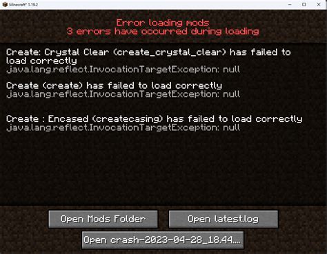 Game Keeps Crashing When I Launch It Forge Issue Creators Of Create Create GitHub
