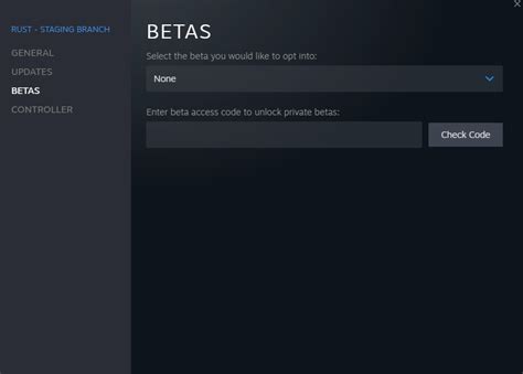How To Enable The Staging Branch On Your Rust Server Knowledgebase Shockbyte