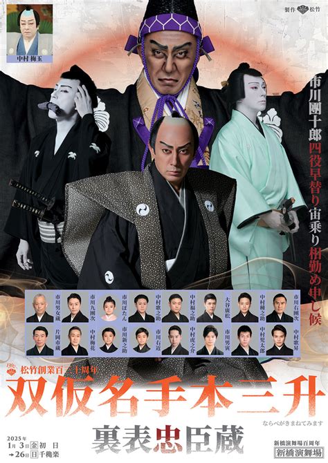 初春大歌舞伎『双仮名手本三升 裏表忠臣蔵』夜の部 新橋演舞場