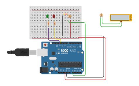 Circuit Design Copy Of Fotoresistencia Con Arduino Tinkercad
