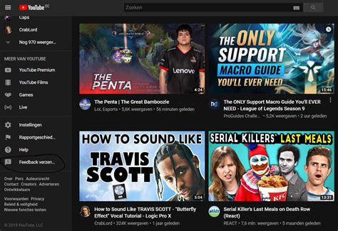 if you hate the big thumbnail layout scroll down left side and send feedback r youtube