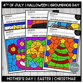 Context Clues Color By Number Mega Bundle By The Literacy Library