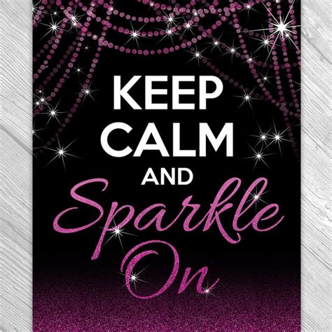 Keep Calm Sparkle Etsy