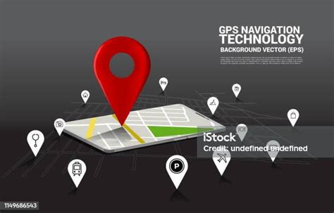 휴대 전화 응용 프로그램에서 3d Gps 핀 마커와 지도 0명에 대한 스톡 벡터 아트 및 기타 이미지 0명 개념 개념과 주제 Istock