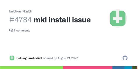 Mkl Install Issue · Issue 4784 · Kaldi Asr Kaldi · Github