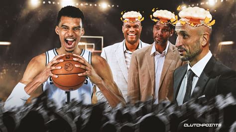 Spurs Viral Victor Wembanyama Photo With Tim Duncan David Robinson Shocks Fans