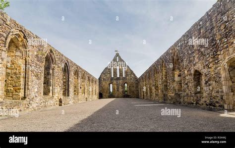 Battle Sussex Uk June 03 2017 Battle Abbey Ruins In Battle