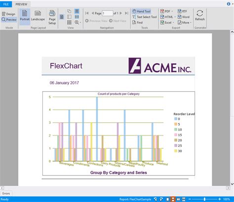 Grouping And Aggregates Flexreport For Wpf Componentone