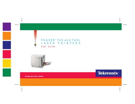Tektronix Phaser 740 User Manual