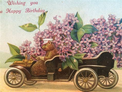 День рождения винтажные открытки 72 фото