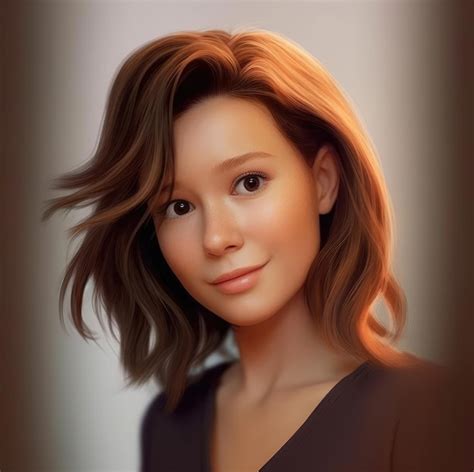 Premium Ai Image Portrait Of A Funny Cute Girl Ai Generated