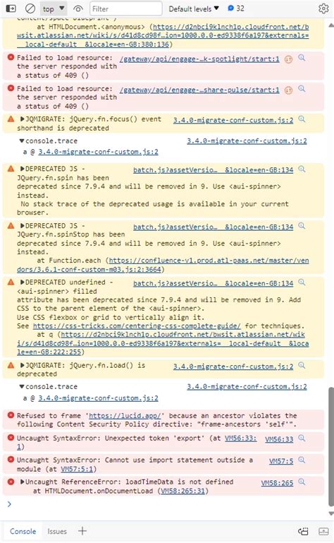 unable to link interactive lucidchart diagram to documentation in