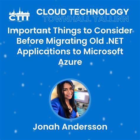 Jonah Andersson On Linkedin Cttt24 Microsoftazure Cloudmigration Dotnet