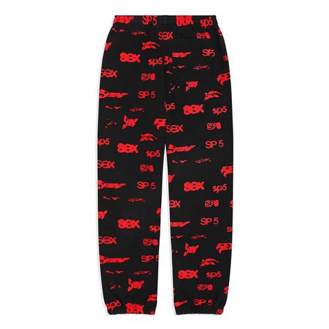 Black Sex Aop Sweatpant Sp5der King Spider