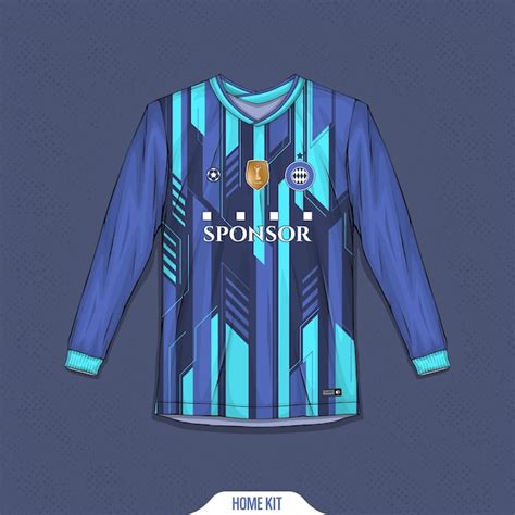 승화를 위해 축구 셔츠를 인쇄할 준비가 된 스포츠 셔츠 디자인 프리미엄 벡터