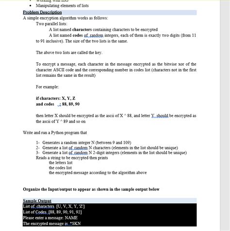 Solved Vis قال 1 Manipulating Elements Of Lists Problem