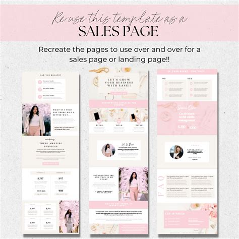 Virtual Assistant Website Template Canva Canva Website Done Etsy