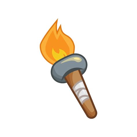 Premium Vector Torch Vector Illustration Torch Flat Icon