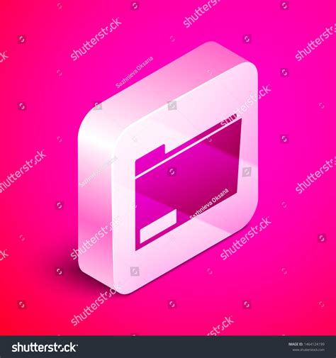 Isometric Document Folder Icon Isolated On Stock Vector Royalty Free 1464124199 Shutterstock