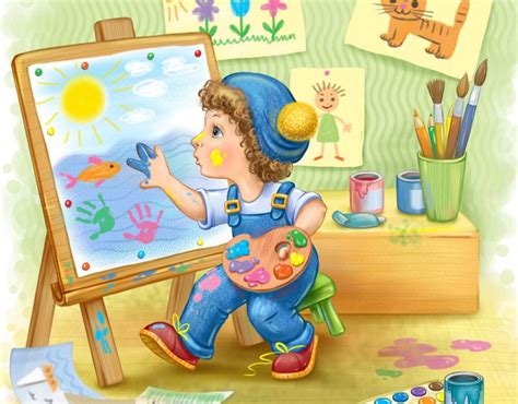 Юный художник картинки для детей