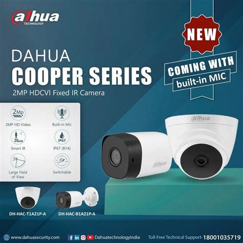 Dahua 2mp Bulit In Mic Cctv Camera Model Name Number Dh Hac T1a21p A
