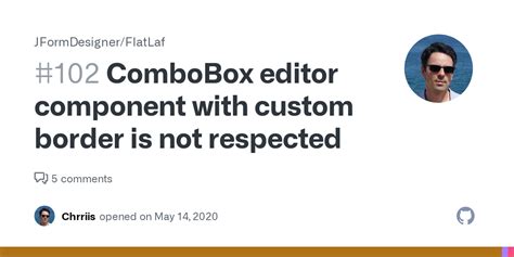 Combobox Editor Component With Custom Border Is Not Respected · Issue 102 · Jformdesigner