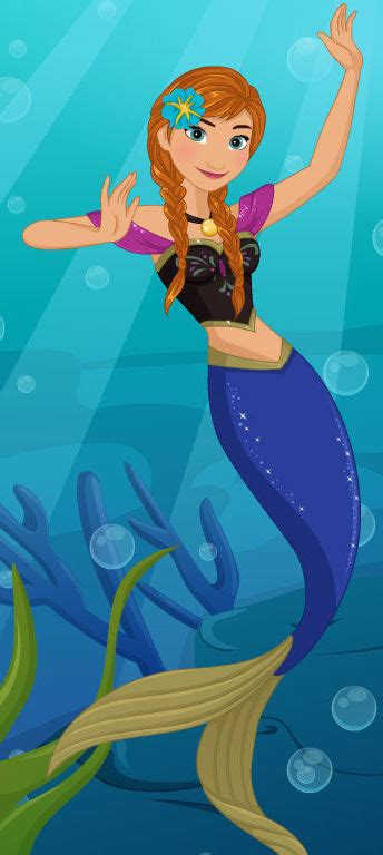 Disney Princess Mermaid Anna By Glittertiara On Deviantart