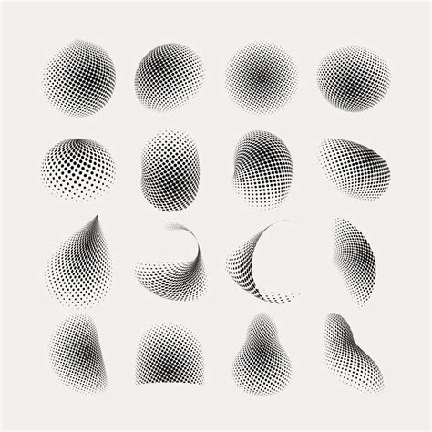 Abstract Halftone Circle Pattern Elements 10596834 Vector Art At Vecteezy