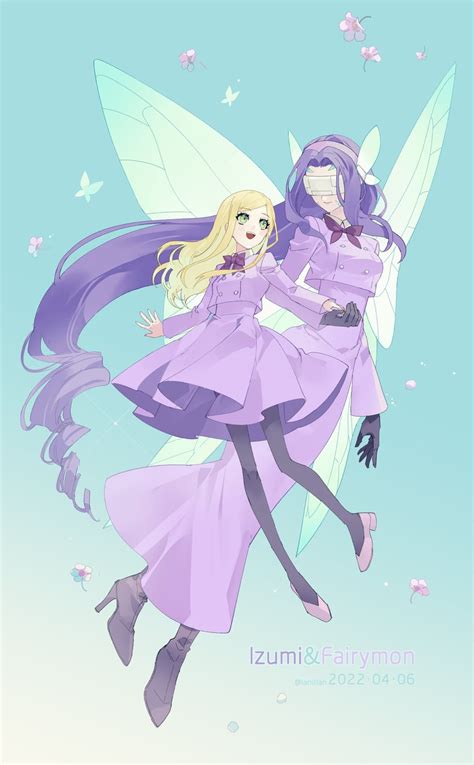 Fairymon And Orimoto Izumi Digimon And More Drawn By Lan Lan Danbooru
