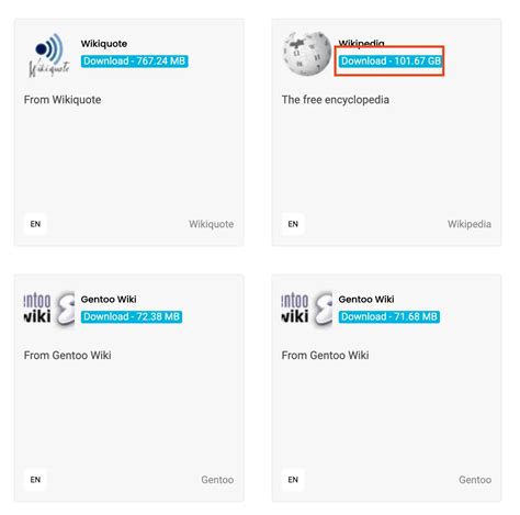 setting up kiwix with docker compose