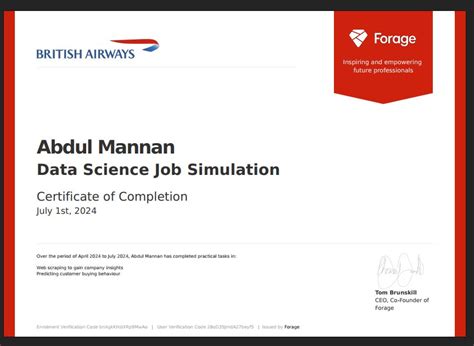 Britishairwaays Datascience Certification Forage Abdul Mannan