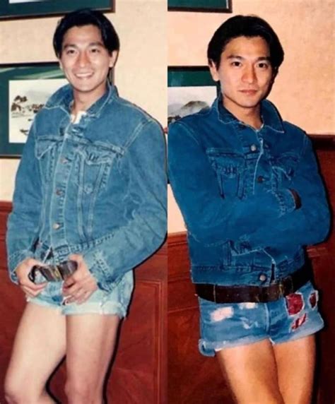 Old Pics Of Andy Lau In Tiny Denim Shorts Go Viral Today