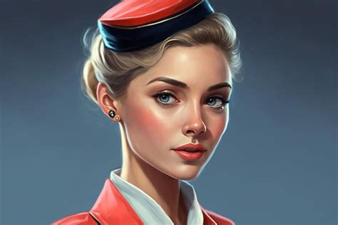 Premium Photo Air Hostess Cute