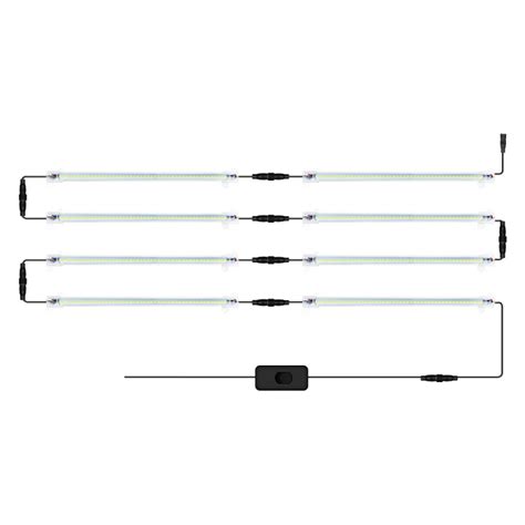 Led 식물 램프 가정용 전체 스펙트럼 필링 하드 램프 스트립 스타일 30cm 8 머리 핑크 라이트 Eu 플러그